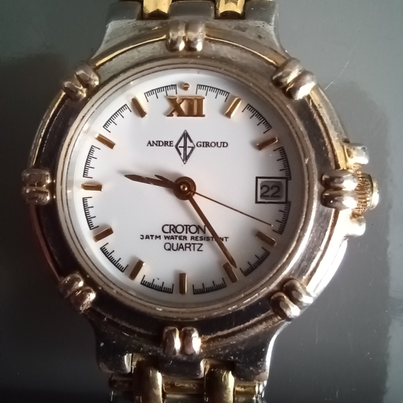 Andre Giroud | Accessories | Andre Giroud Ladies Two Tone Croton Gold ...